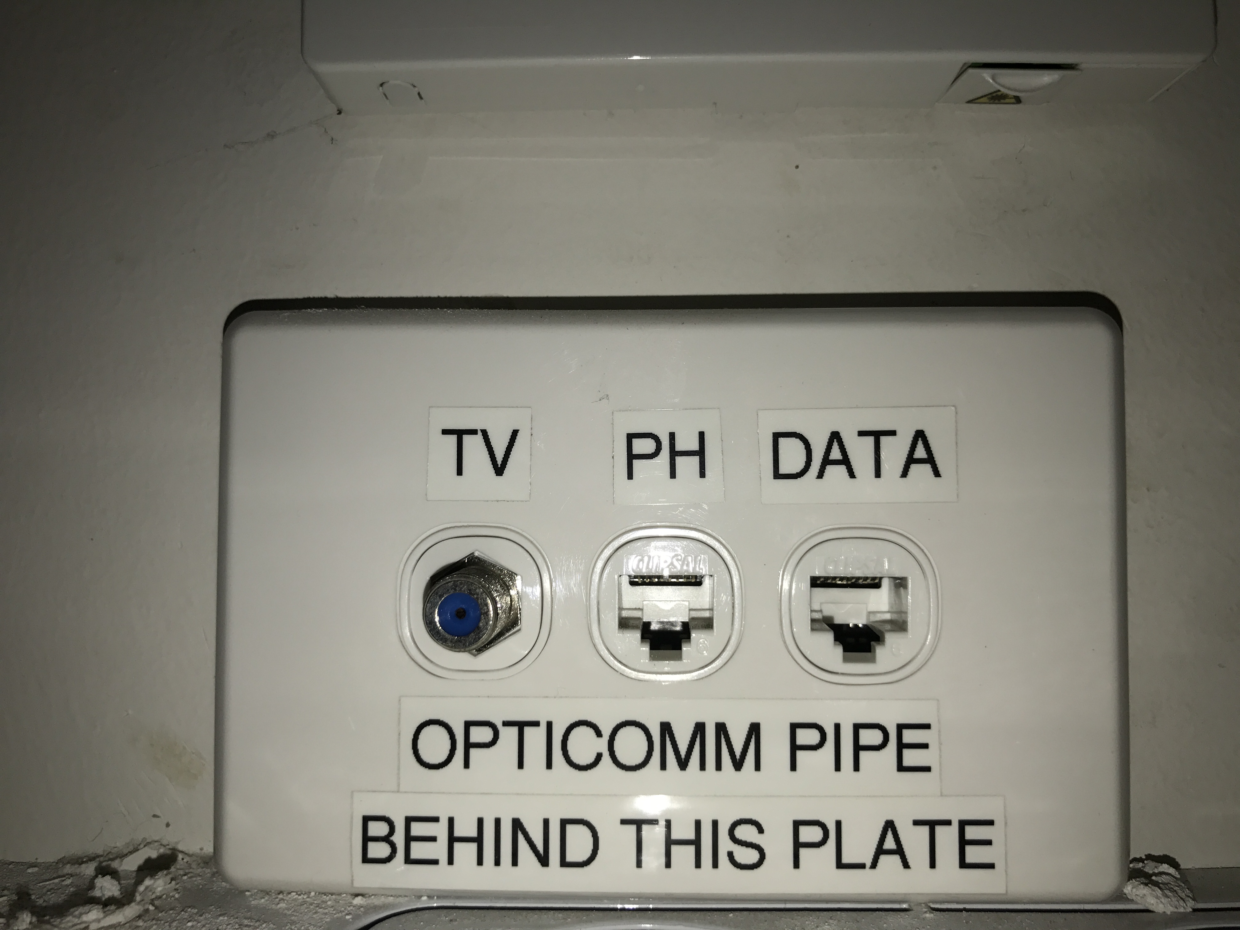 Connecting HHH to Opticomm internet service - Networking