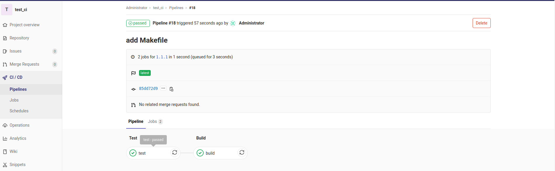 GitLab CI Golang Hwholiday