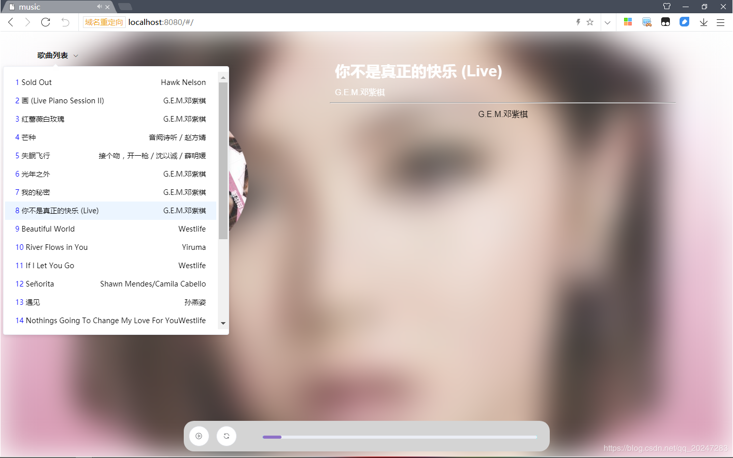 GitHub - fujiehhu/vue-music