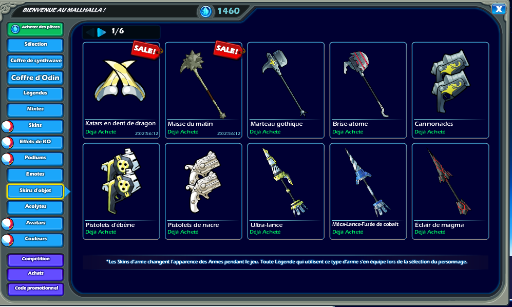 Sold - Account brawlhalla all skins and DLC ( Avatar LTC and combo ...