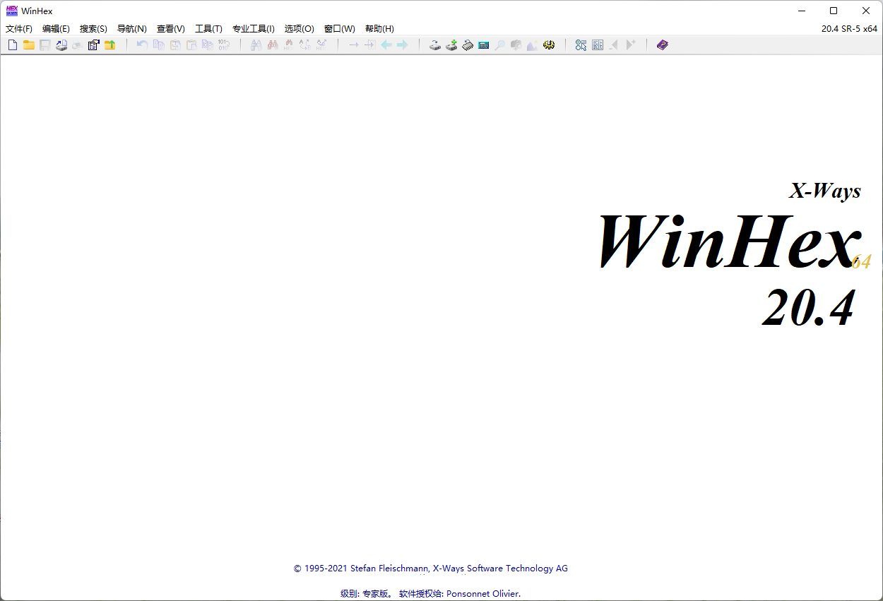 WinHex v20.4_SR5_x86_x64 绿色单文件版 - 『逆向资源区』 - 吾爱破解 - LCG - LSG |安卓破解|病毒分析|www.52pojie.cn
