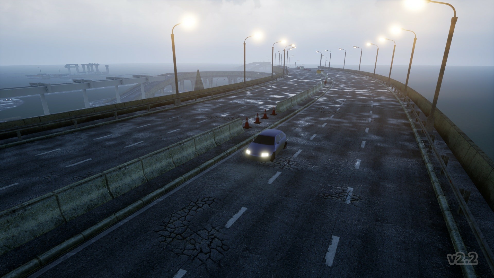 UnrealEngine4交通车辆公路道路创建插件Spline Road Tool Features Overview