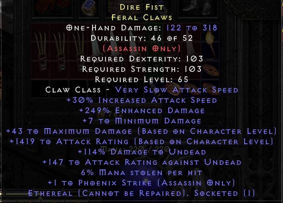 O Gg Eth Fools Claws - Topic - d2jsp