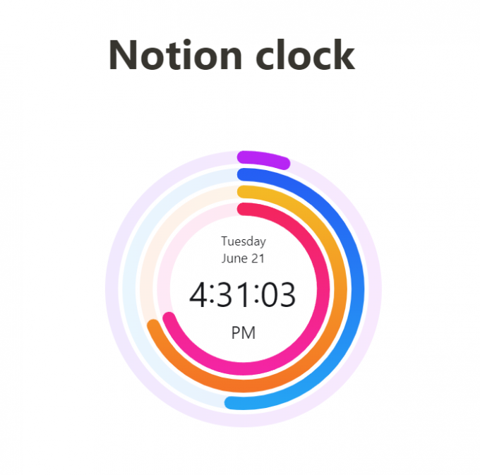 GitHub - neverup7/notion.clock: 一个漂亮的网页时钟(可嵌入Notion)