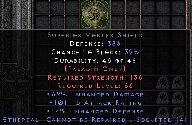 Ft# Eth/386def/62%ed/101ar/4os # Vortex Shield # - Topic - d2jsp