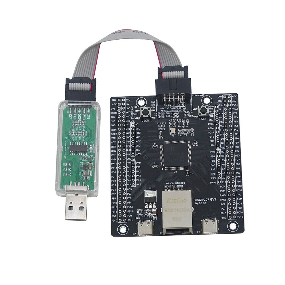 CH32V307 Evaluation Board RISC-V MCU Onboard Wch from Maker go on Tindie