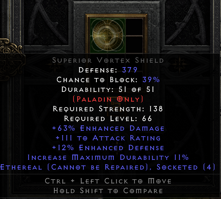 Top Tier Knight Mod Eth Vortex Shield Exile Base - Topic - d2jsp