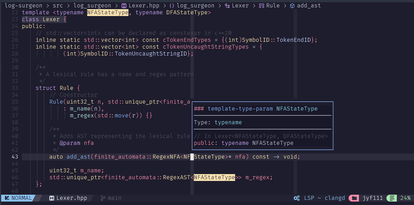 GitHub - jyf111/neovim-config: Neovim configuration based on NvChad